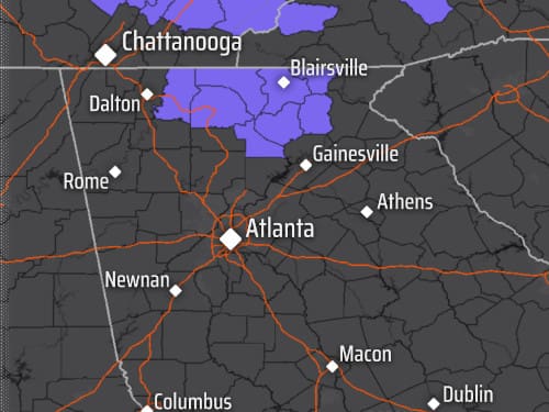 Winter Weather Advisory for parts of Northeast Georgia through Tuesday ...
